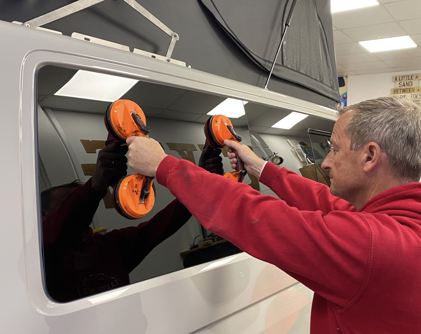 Window Fitting and Tinting - Transporter Works Garage